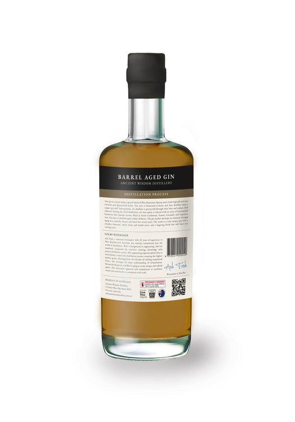 Barrel Aged Gin - Ancient Wisdom Distillery
